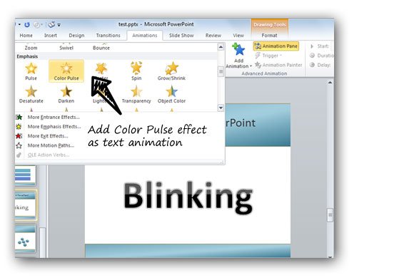 How To Blink A Text In PowerPoint PowerPoint Presentation
