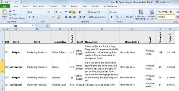 Convert Excel To PowerPoint With Excel2PowerPoint PowerPoint Presentation
