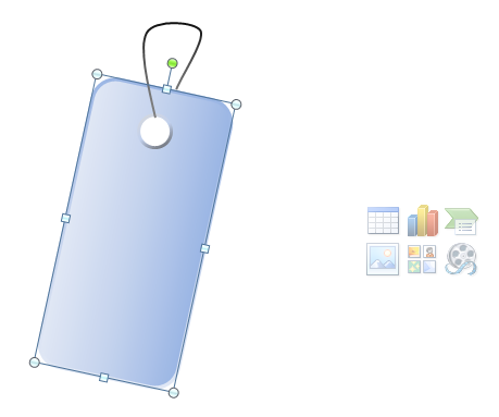 Label Tag Effect in PowerPoint Using Shapes