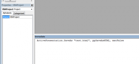 Export a PowerPoint Presentation to HTML