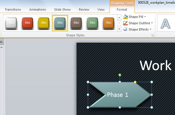 How to create a Work Plan Timeline in PowerPoint 2010