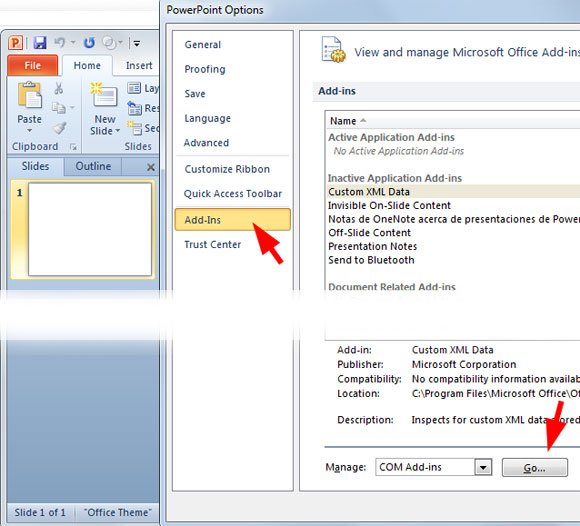 How to Enable or Disable Add-ins in PowerPoint