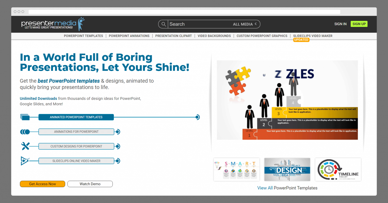 Presenter Media: Download Awesome Animated PowerPoint Templates