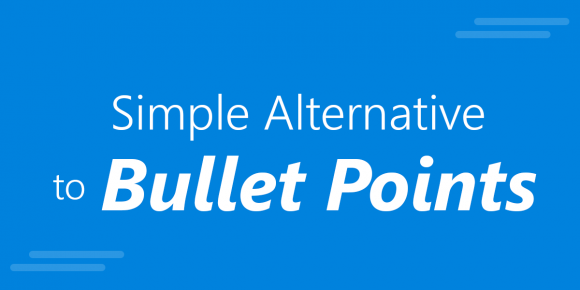 Simple Alternative to Bullet Points using Text Boxes