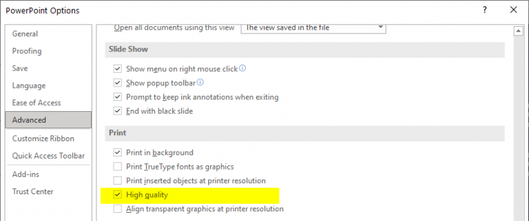 How to Print PowerPoint .PPT in High Quality