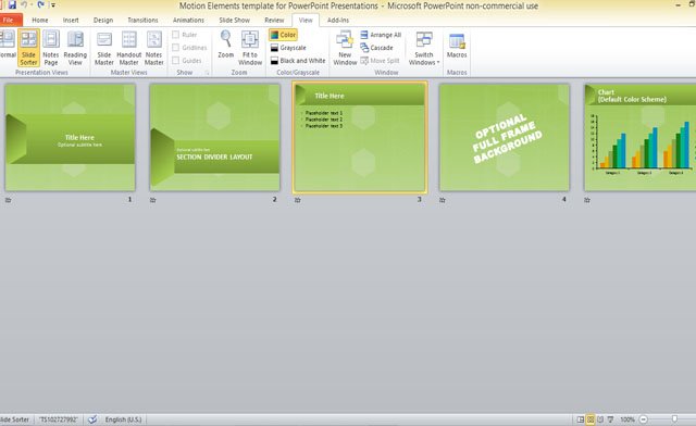Motion Elements Template for PowerPoint Presentations