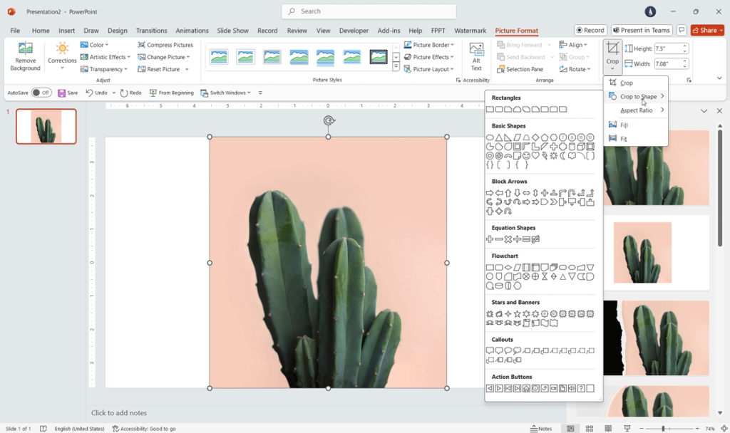How to Fill a Shape with a Picture in PowerPoint