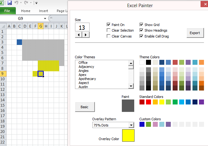 Create Amazing Spreadsheet Paintings With Excel Painter Template