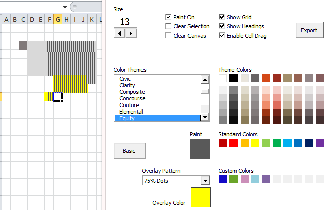 Create Amazing Spreadsheet Paintings With Excel Painter Template