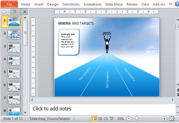 Presenting your Company's Vision in PowerPoint