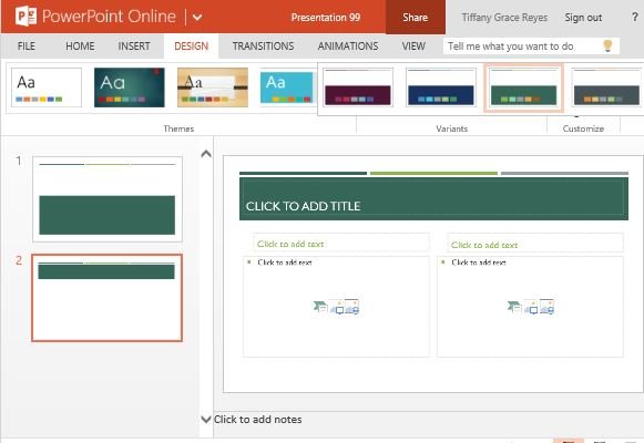 Widescreen Dividend PowerPoint Template
