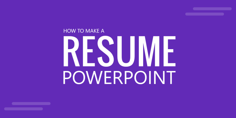 How To Make a Resume in PowerPoint (Templates & Examples)