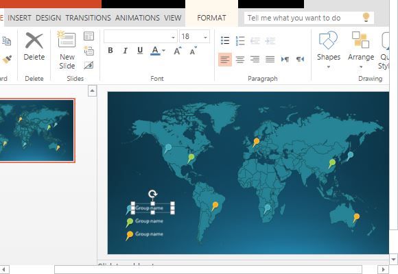 Word Map Infographic Templates For PowerPoint