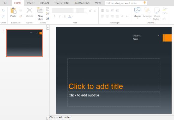 Free Perspective PowerPoint Template