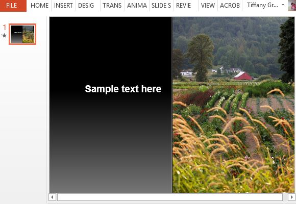 Free Animated Picture And Caption Sweep PowerPoint Template
