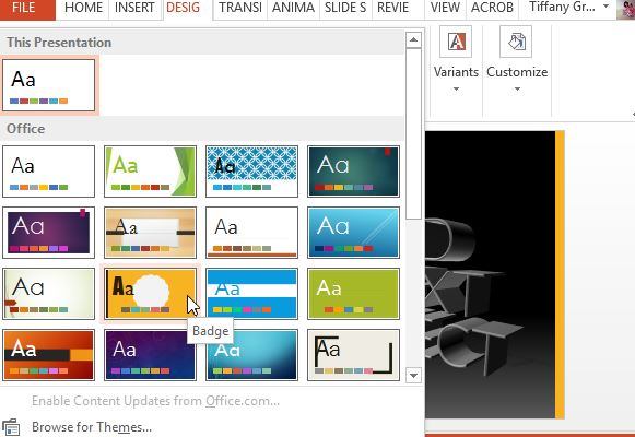 Dramatic 3D Text PowerPoint Template