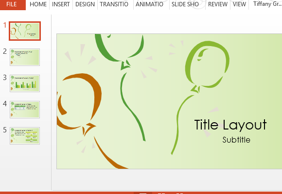 Free Balloons Design PowerPoint Template