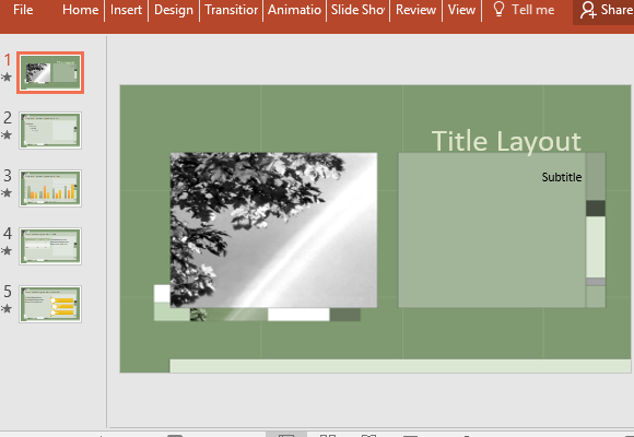 Seasons in Sage PowerPoint Template
