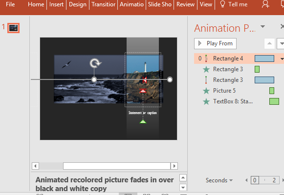 Animated Picture Fade Effect PowerPoint Template