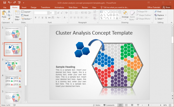 Free Cluster Analysis PowerPoint Template