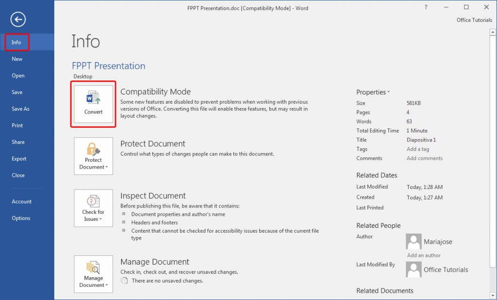 How To Open Word Documents Without Compatibility Mode in Word
