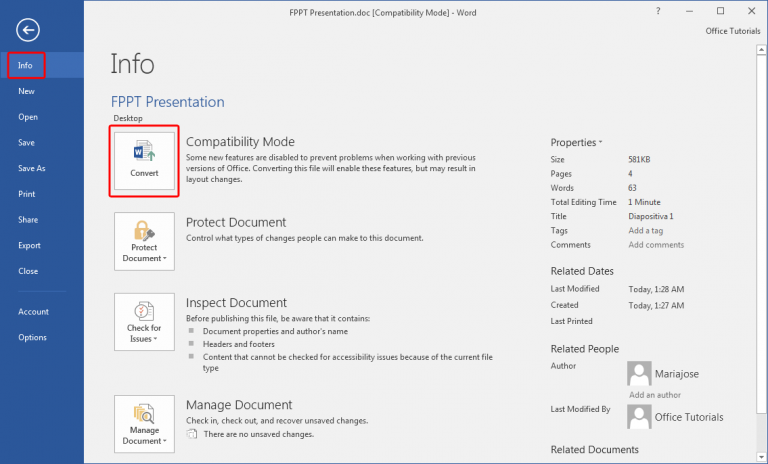 How To Open Word Documents Without Compatibility Mode in Word