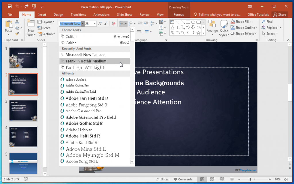 Free Frankenstein PowerPoint Template