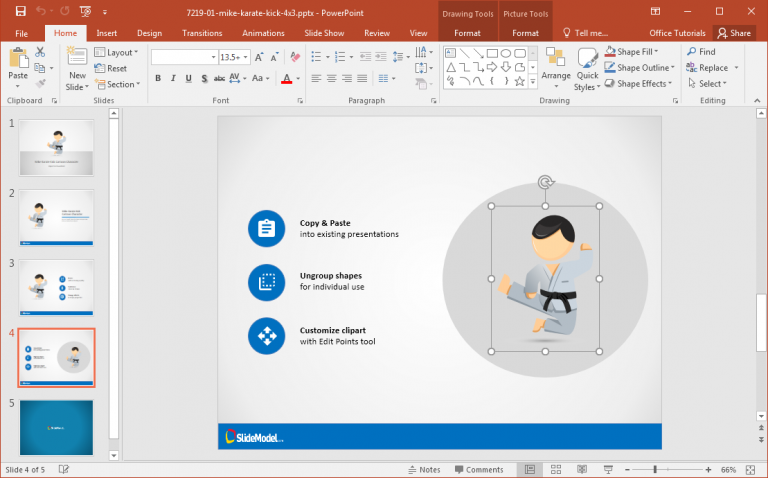 Karate PowerPoint Template