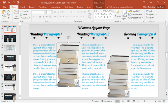 Animated Reading PowerPoint Template