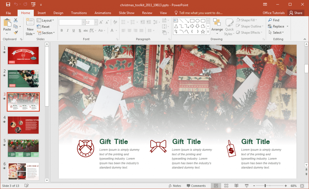 Animated Christmas Toolkit For PowerPoint