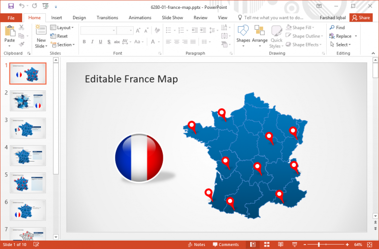 Best Europe Maps for PowerPoint Slides & Presentation Templates