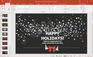 Animated Black Blur New Years PowerPoint Template