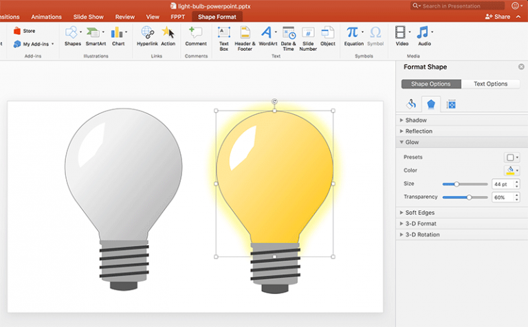 How to Draw a Light Bulb in PowerPoint (Easy Steps)
