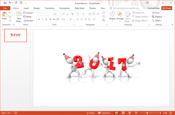 Best 2017 New Year Clipart For PowerPoint