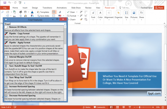 Power User Add-in Makes your PowerPoint More Powerful