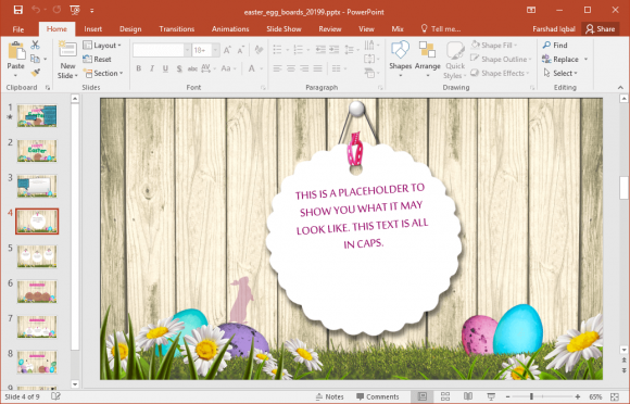 Animated Easter PowerPoint Template