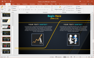 Imagine A Line Animated PowerPoint Template