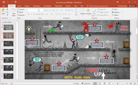 Animated Video Game PowerPoint Template