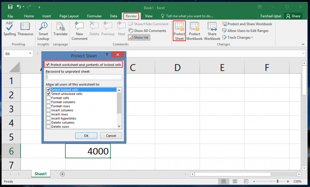 How To Prevent Editing in Excel Cells With Formulas