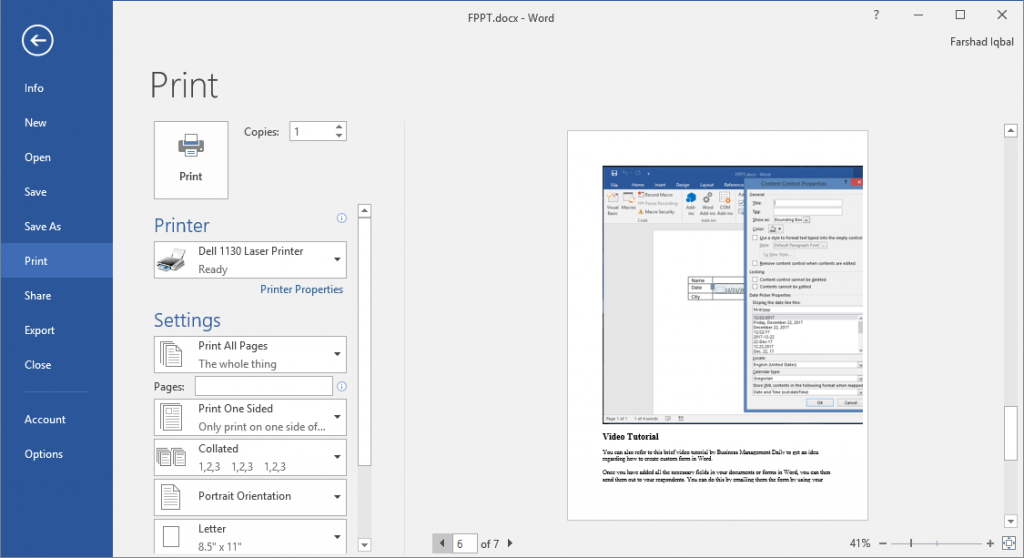 5 Printing Tips for Word Documents