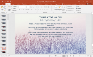 Animated Winter and Holiday Season PowerPoint Template