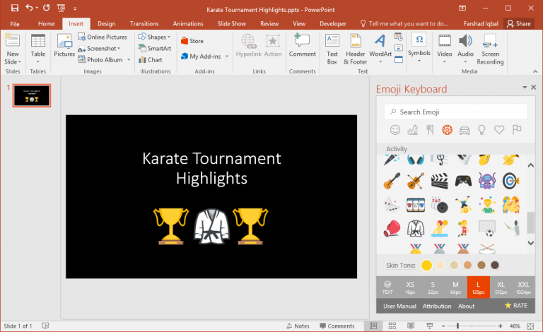 How to Add Emojis in PowerPoint and Word