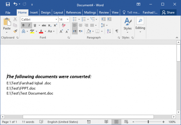 How to Batch Convert Word Documents from Doc to Docx Format