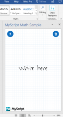 Integrate Math Equations in Word with MyScript Math Sample