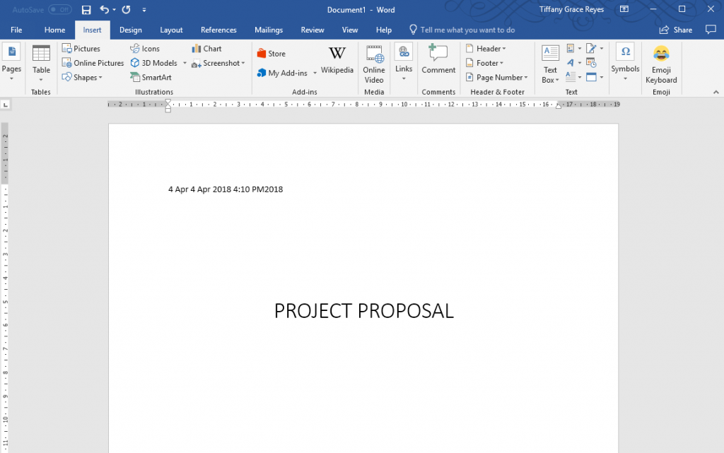 Create a Word Document with Self Updating Date & Time Stamp