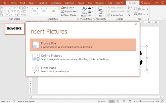 How to Add Image to Text in PowerPoint