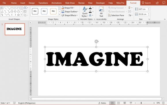 How to Add Image to Text in PowerPoint