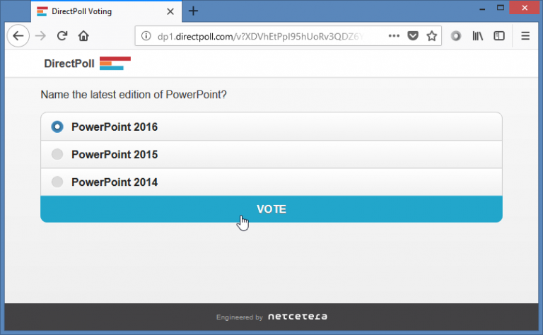 Conduct Polls During Presentations in a Minute with DirectPoll
