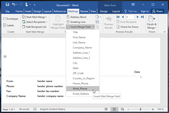 How to Use Mail Merge in Word
