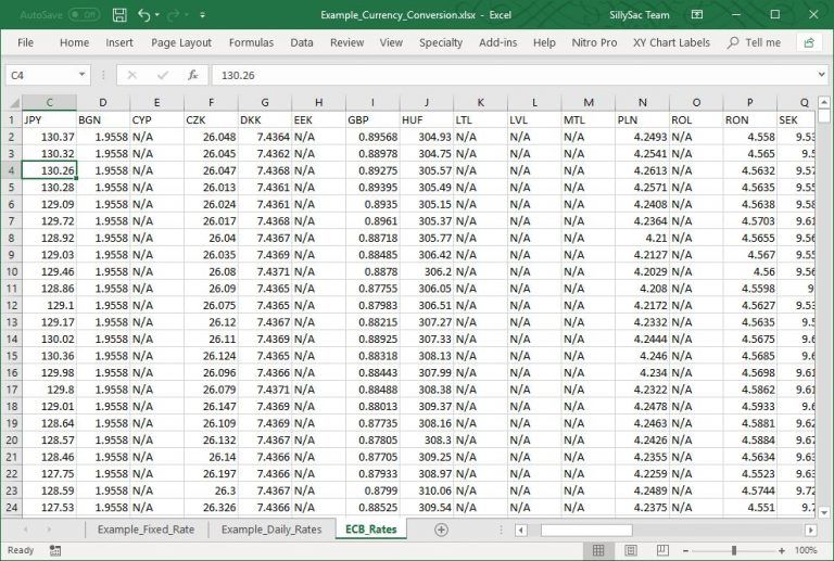 Excel Currency Converter Add-in